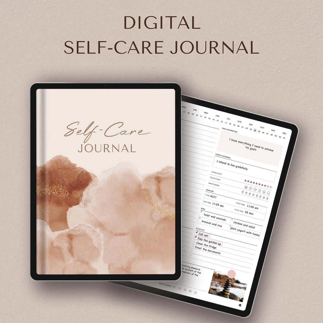 Digital Self-care Journal: Wellness Planner for Goodnotes (ipad) - Etsy