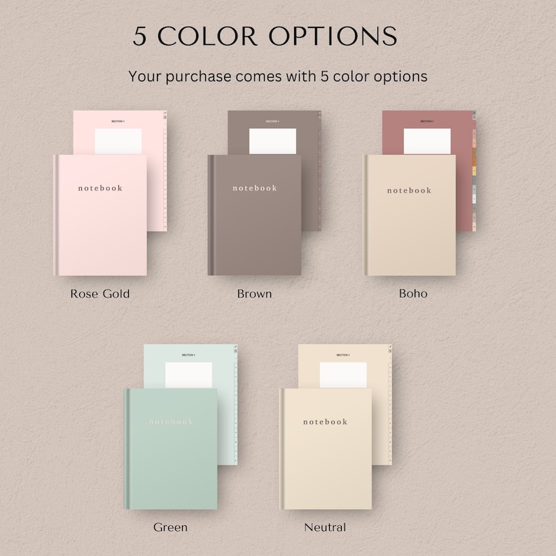 Digital Notebook, Goodnotes Notebook, Hyperlinked Student Note Taking ...