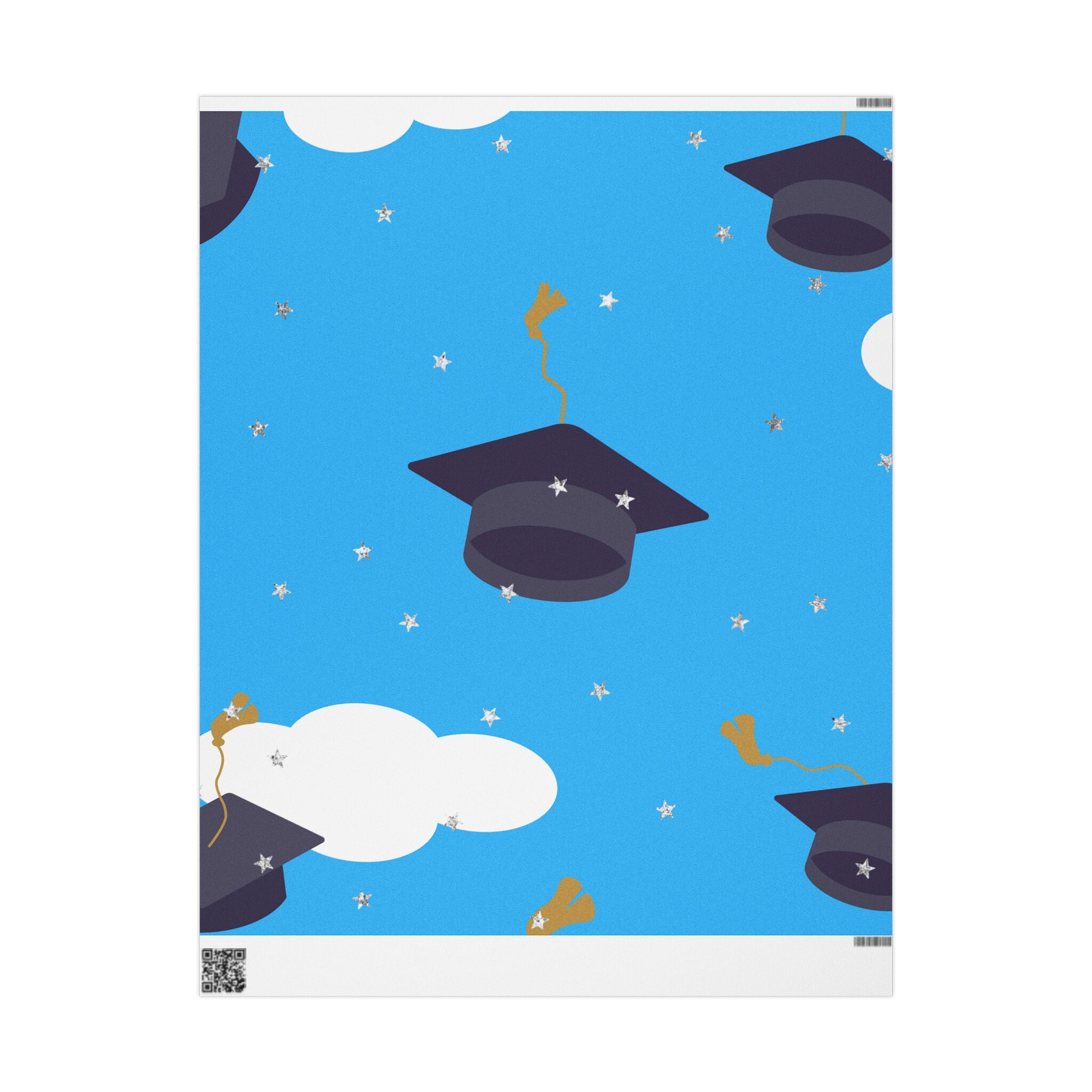 Graduation Wrapping Papers With Cloud Design, Graduation Gift Wrapping ...