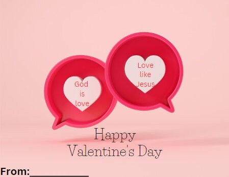 Christian Conversation Hearts Printable Card, Valentine's Day Card, PNG ...