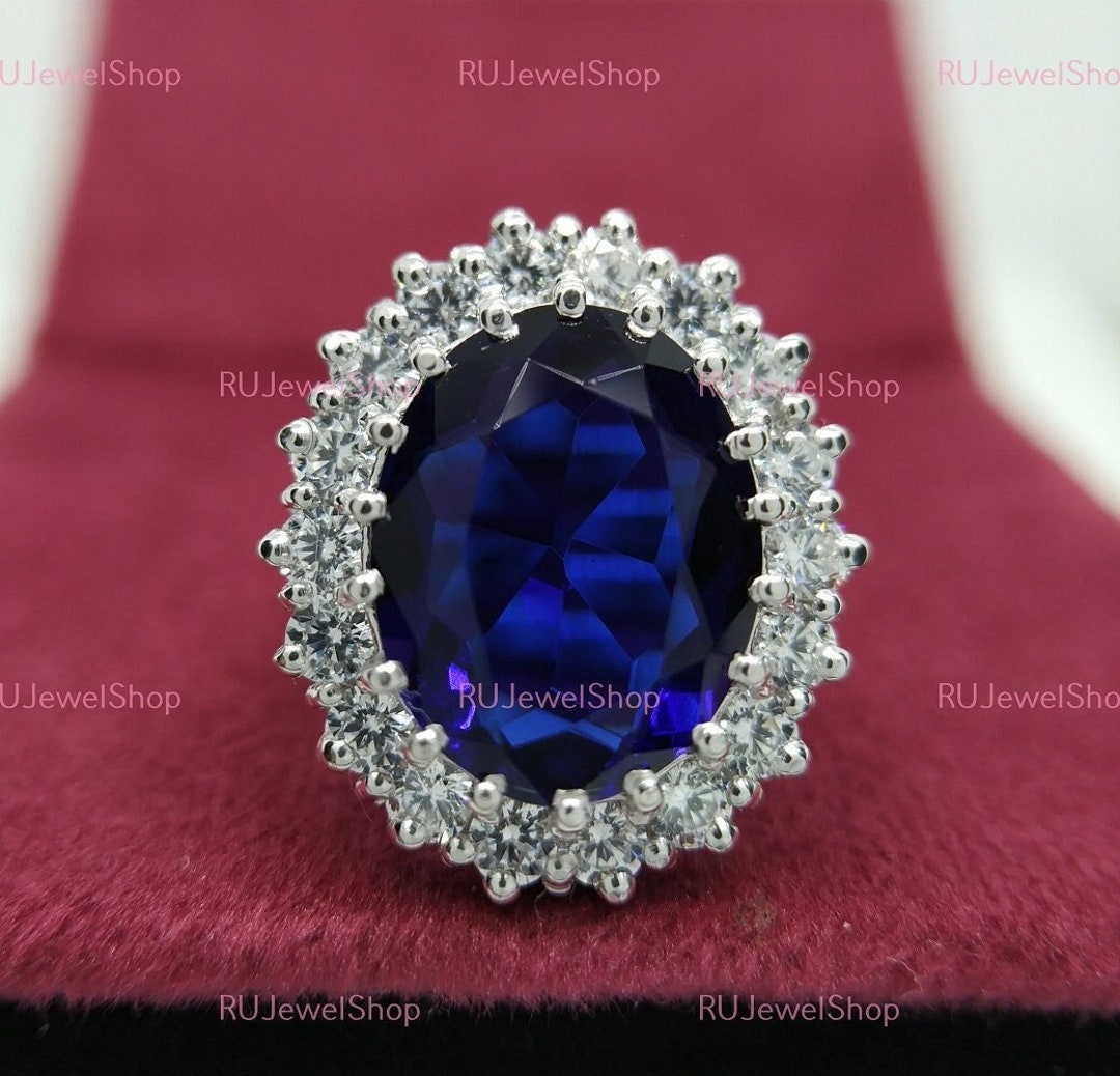 Royal Sapphire Ring, Inspired by Princess Diana, Prince Charles and ...