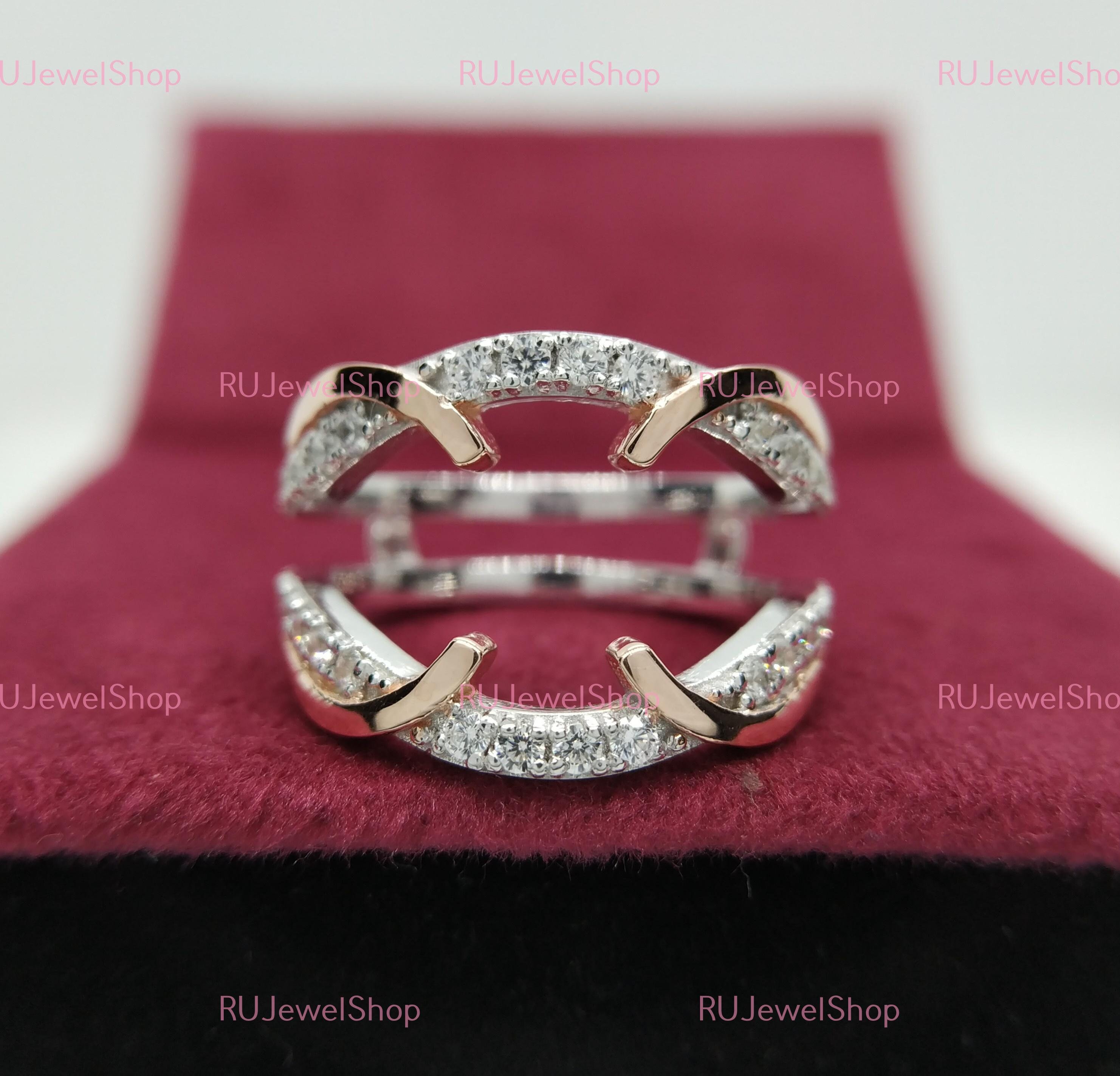 Wrap Guard Enhancer Band Enhancer Guard Ring Antique Two Tone Wrap ...