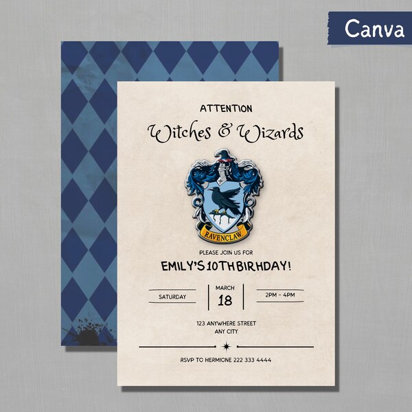 Potter Invitation - Etsy