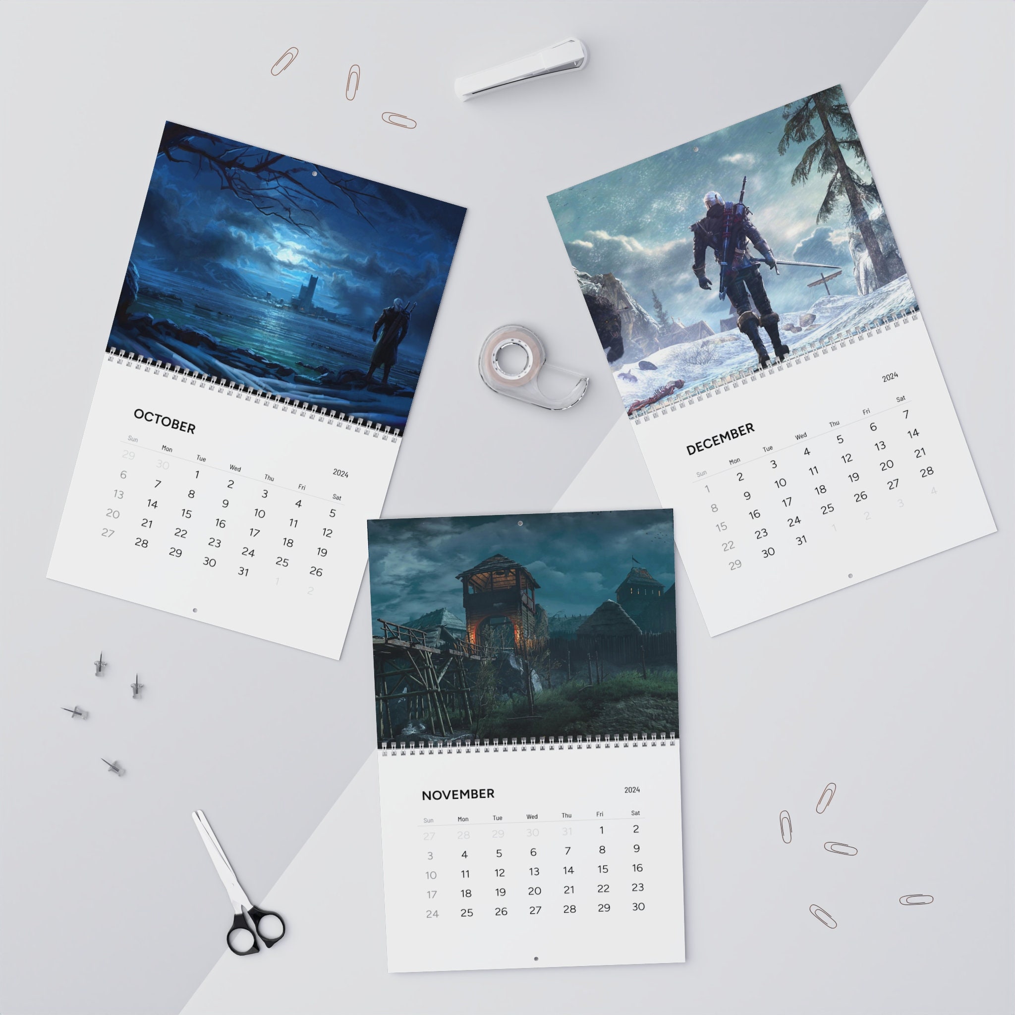 The Witcher Wall Calendar 2024 - Etsy