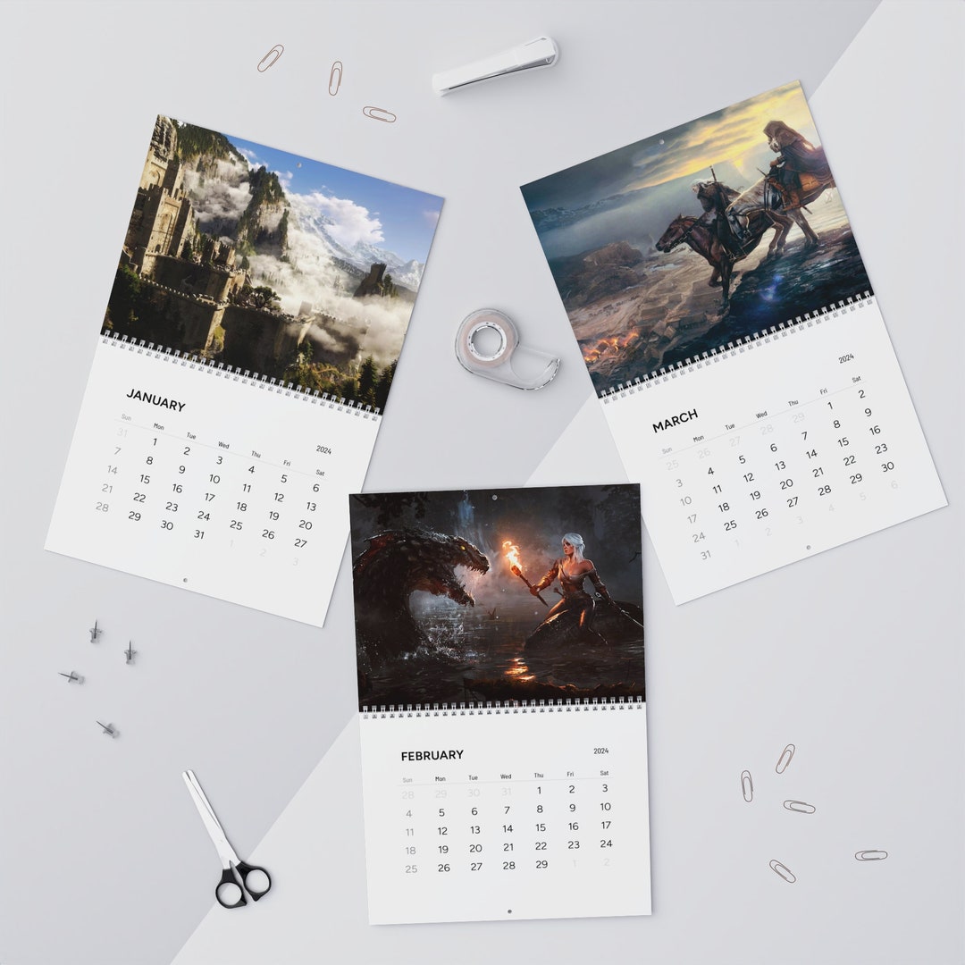 The Witcher Wall Calendar 2024 - Etsy