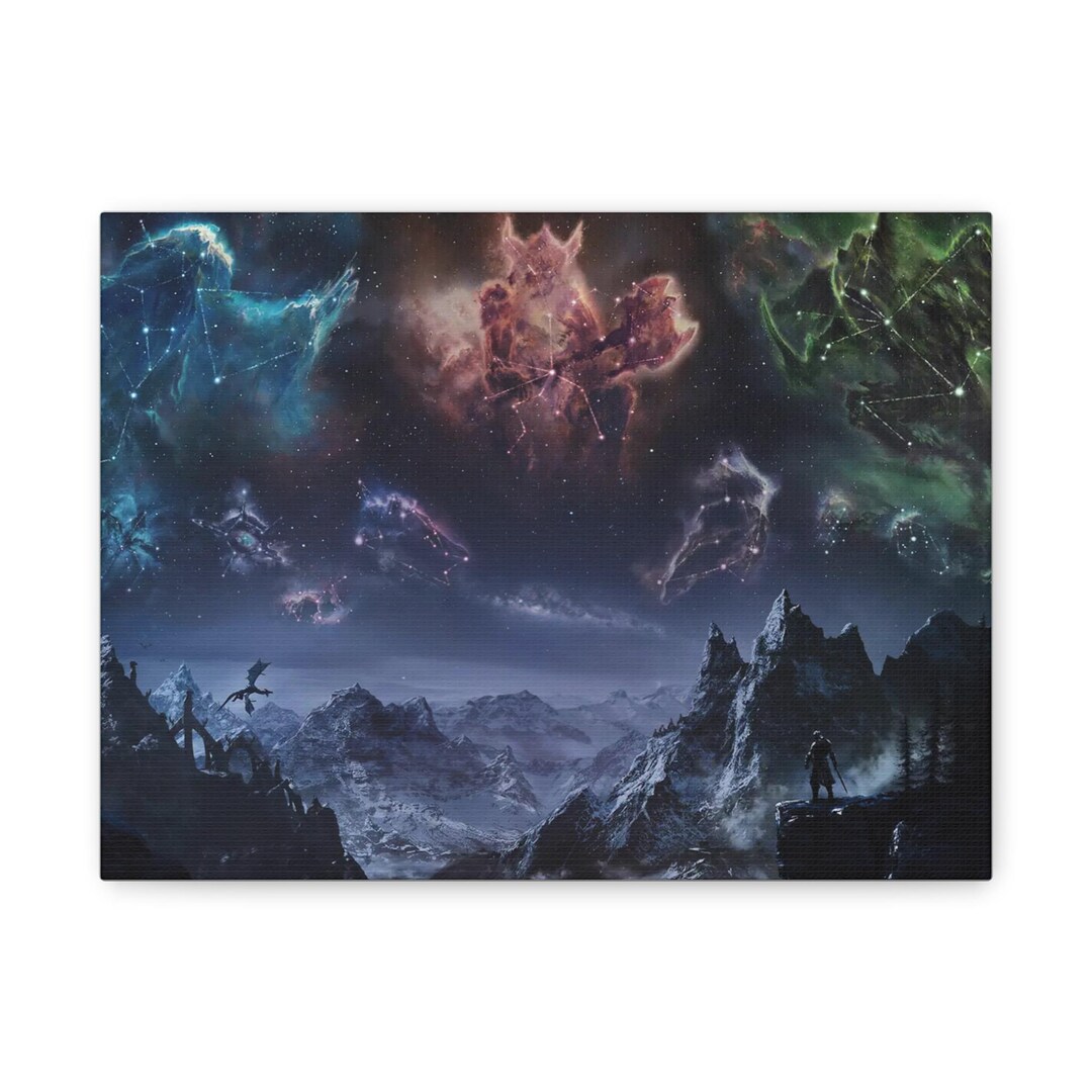 Skyrim Perk Trees & Constellations Canvas - Etsy