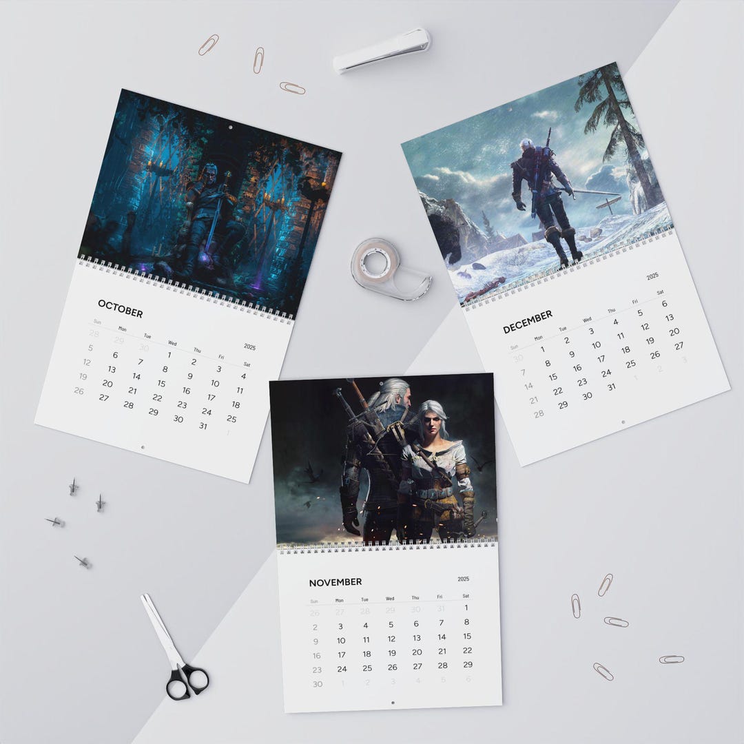 NEW the Witcher Wall Calendar 2025 - Etsy