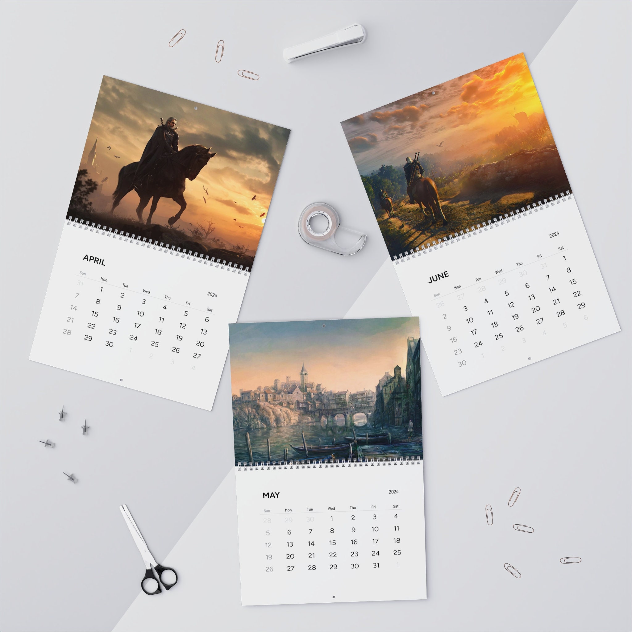 The Witcher Wall Calendar 2024 - Etsy