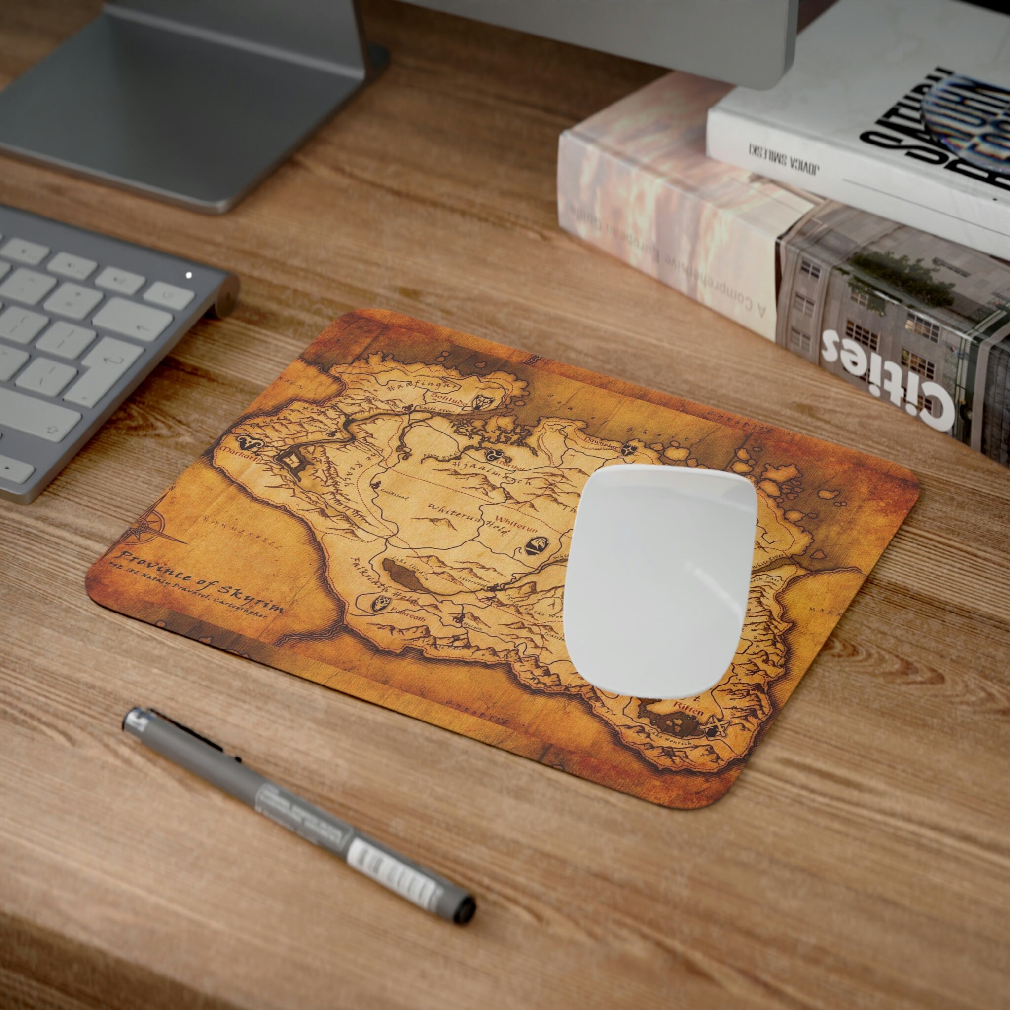 Map of Skyrim Desk Mouse Pad - Etsy UK