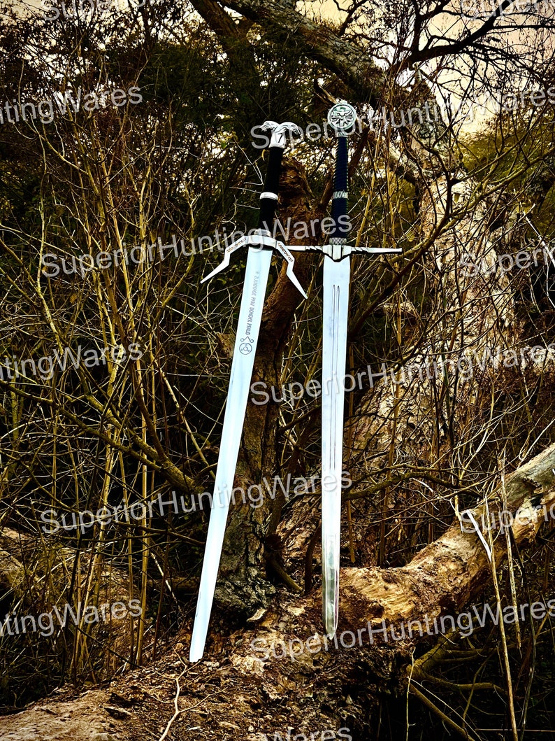 Handmade Witcher 3 Wild Hunt Swords, Geralt of Rivia Cosplay Swords ...