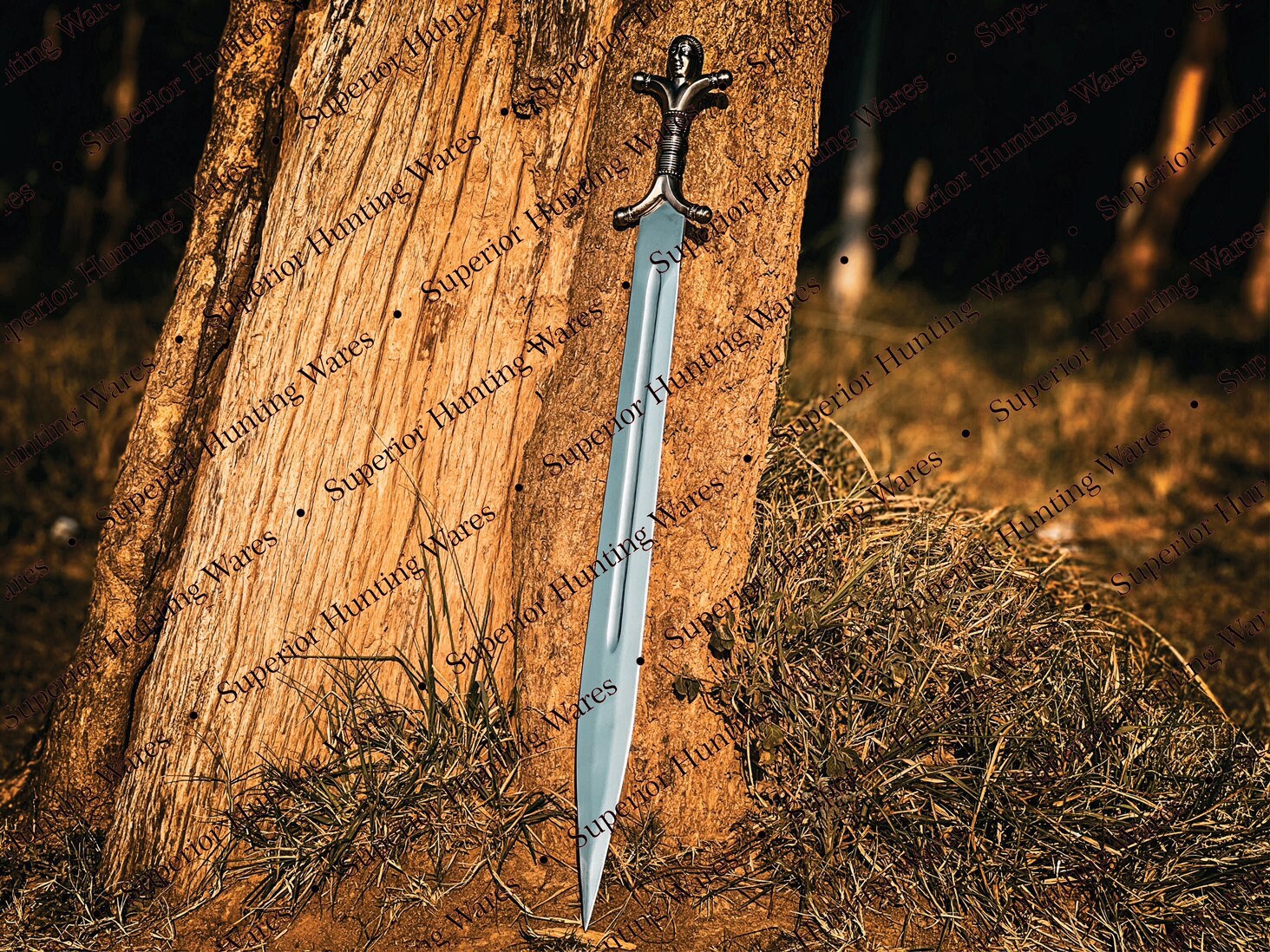 Handmade the Maeg Celtic Anthropomorphic Replica Sword Reborn Celtic ...