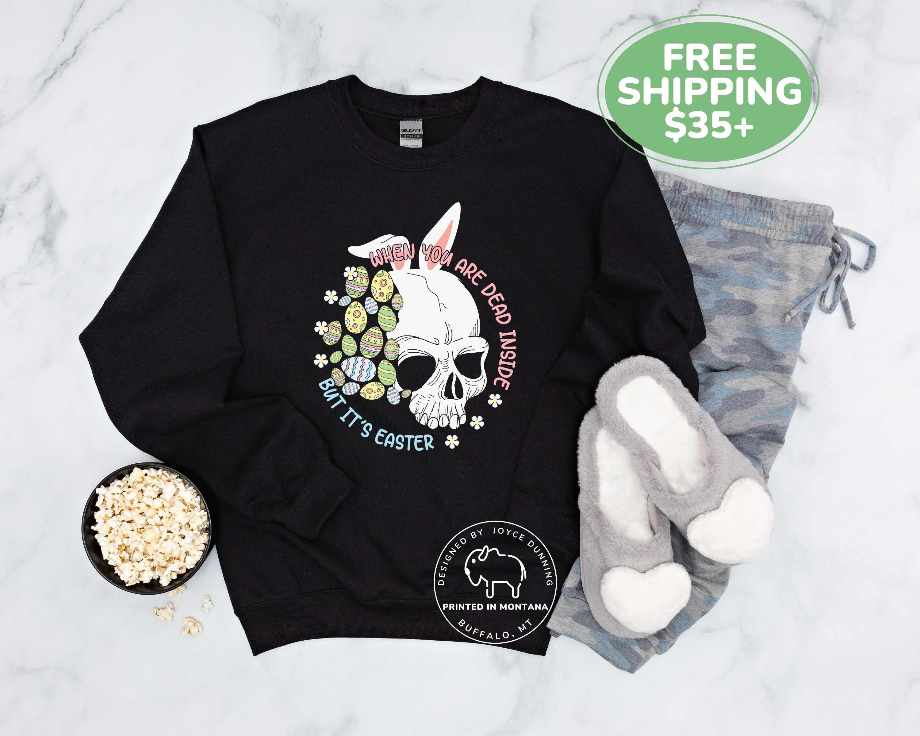 Dead Inside but It's Easter DTF Transfer, Easter DTF Transfers, Ready ...