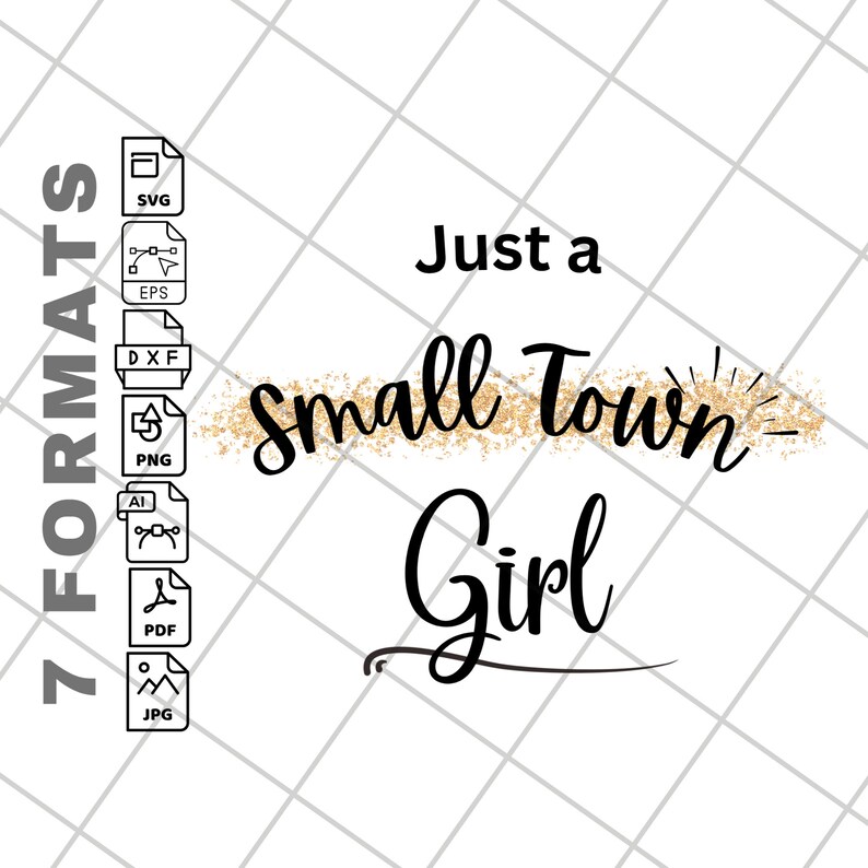 Just a Small Town Girl SVG for Printable Country Girl Svg Southern Girl ...