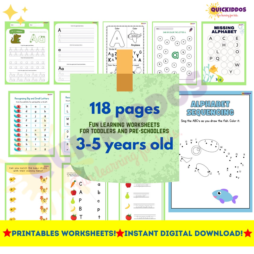 Preschool Printable Alphabet Worksheets, Tracing Worksheets, and Fun ...