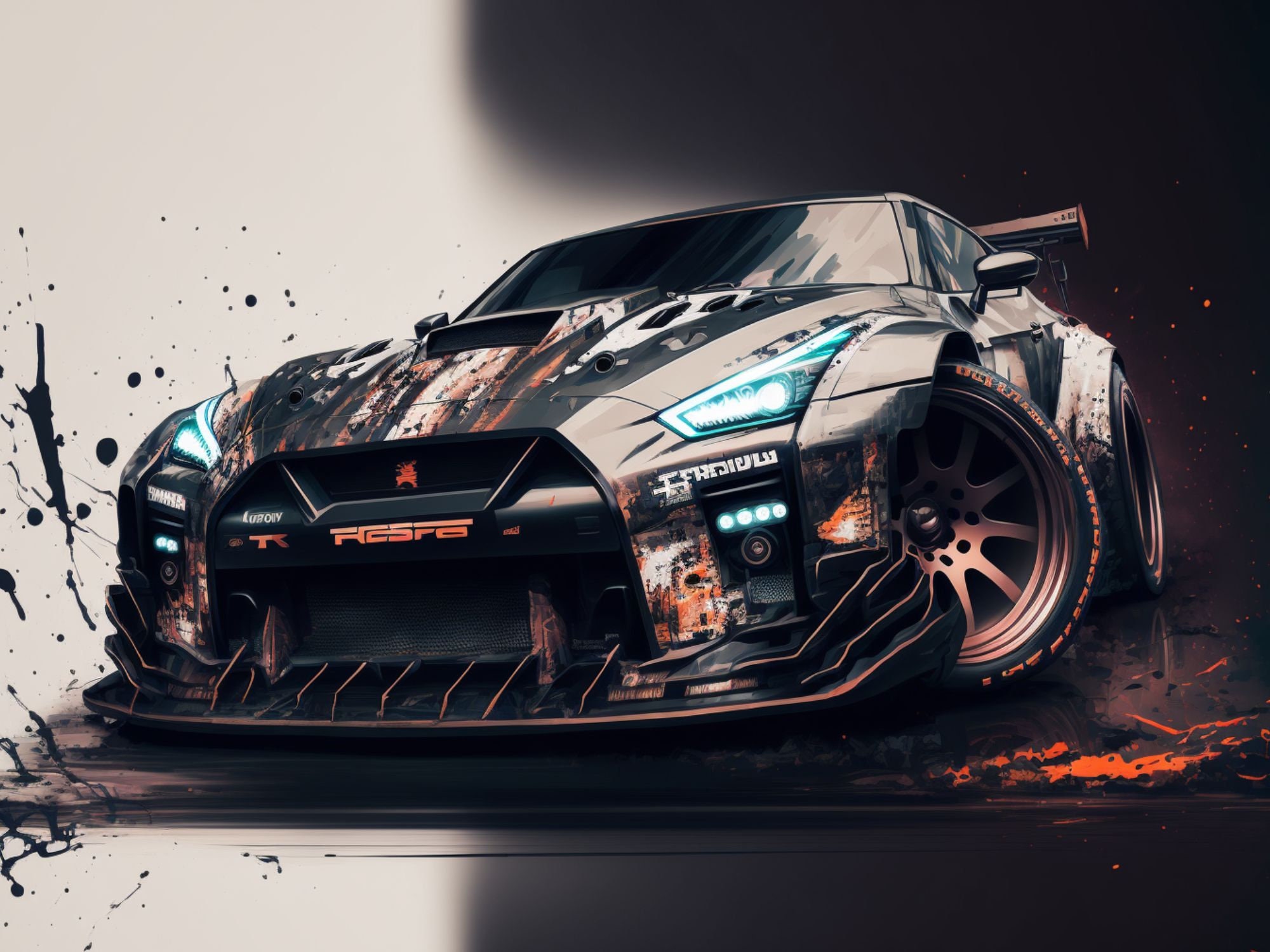 Nissan GTR Car Poster Digital Download Printable Wall Art - Etsy