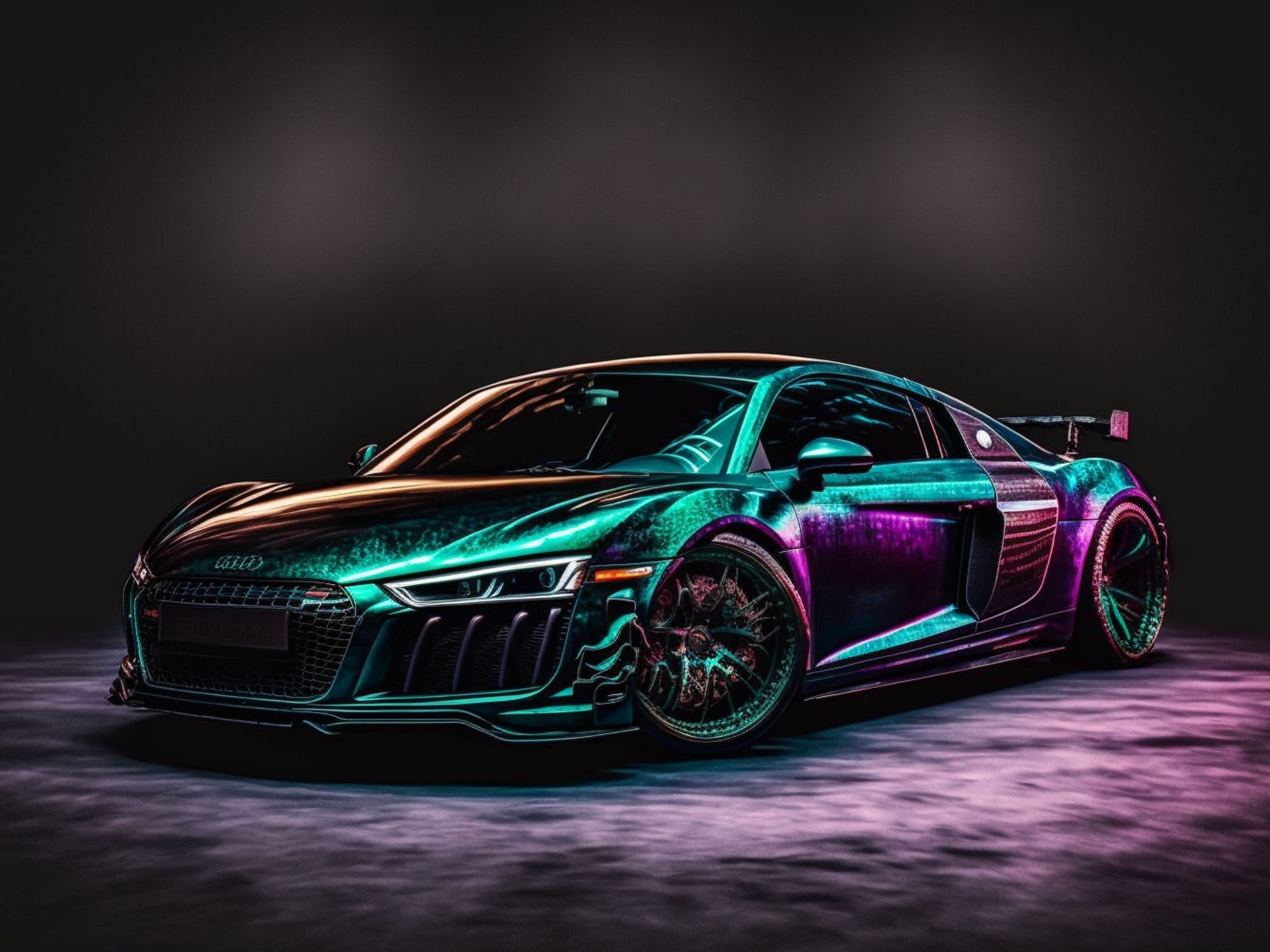 Audi R8 Cars Poster Printable Digital Art Wall Art Fantasy - Etsy