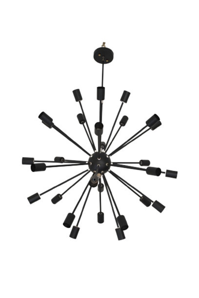 28 Light Mid Century Sputnik Chandelier Sputnik Ceiling - Etsy