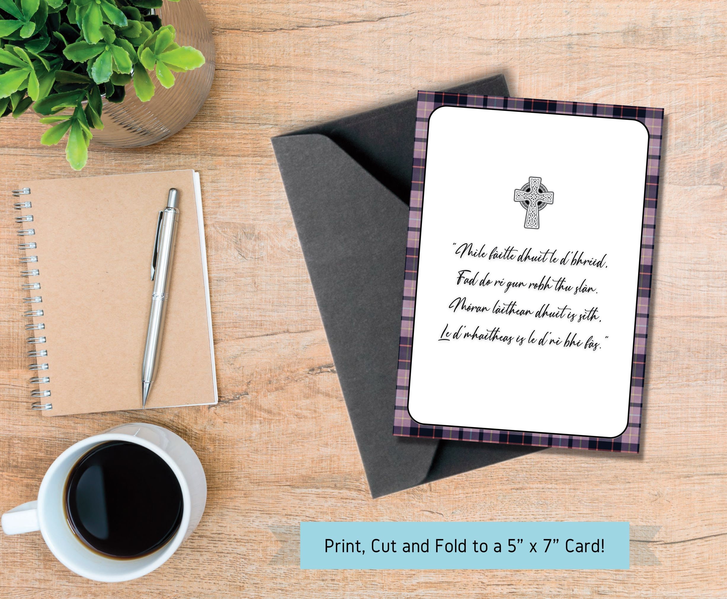 Scottish Wedding Blessing, Card, Digital Card, Printable, Wedding Card ...