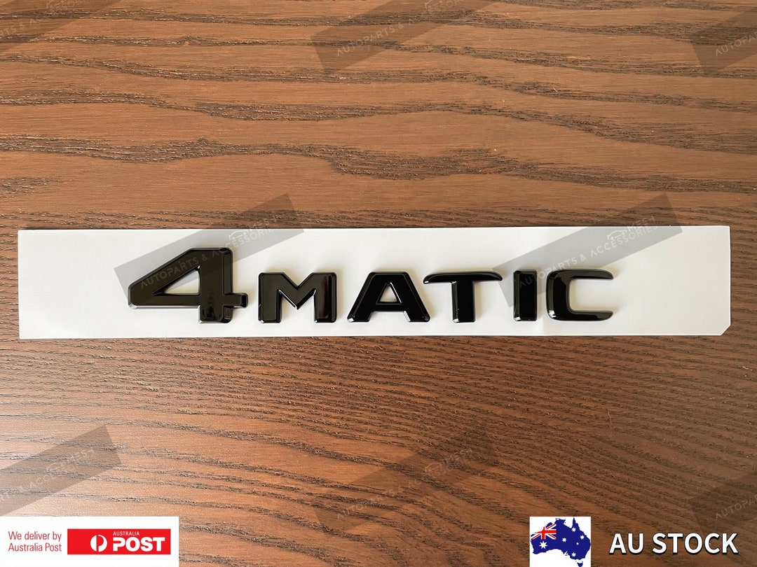 Gloss Black 4MATIC Letters Rear Trunk Emblem Badge Sticker for Mercedes ...