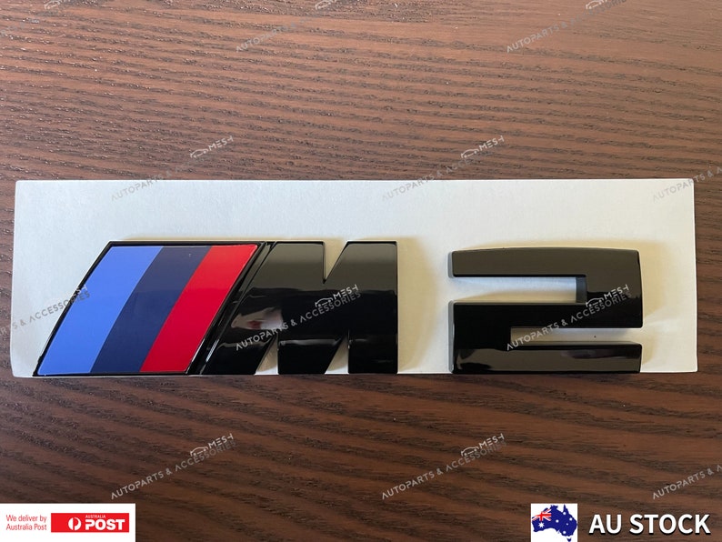 Gloss Black for BMW M2 Trunk Tailgate Sticker Decal Badge Emblem BMW M2 ...