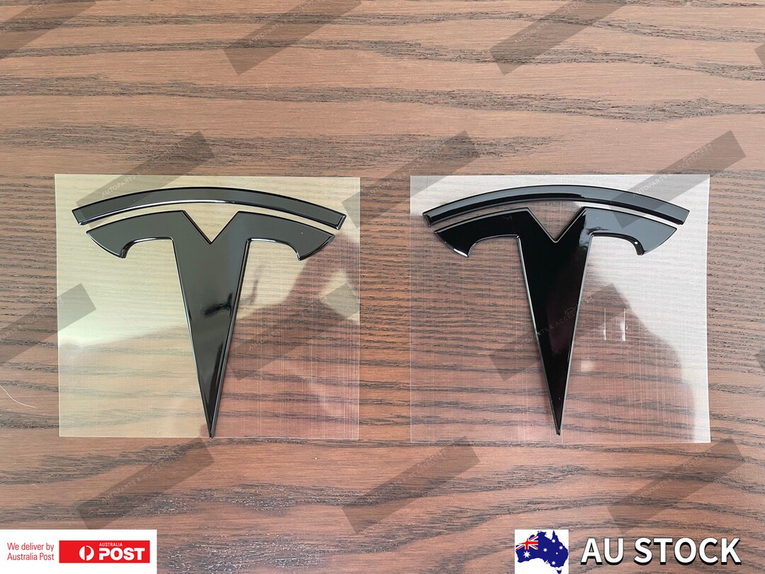 Gloss Black Model 3 Badge Set Decals ABS Trunk Bonnet Logo - Etsy