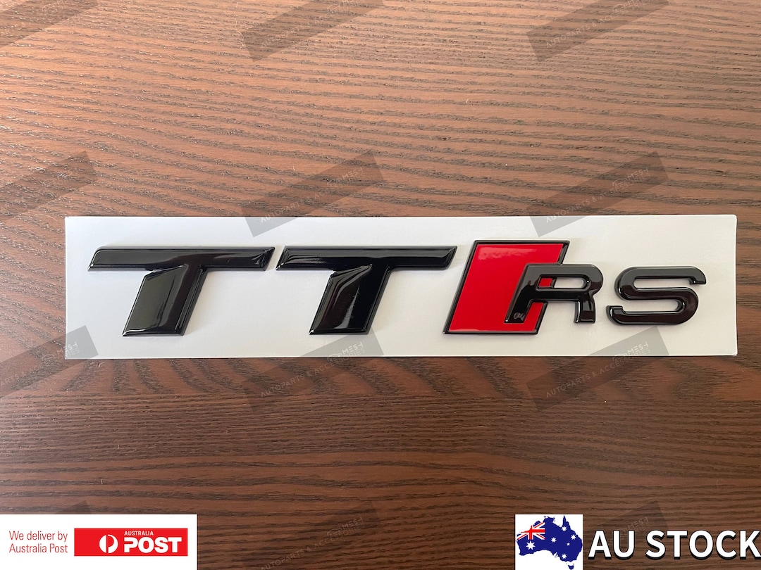 Gloss Black TTRS Rear Boot Trunk Emblem Badge for Audi TT S RS - Etsy