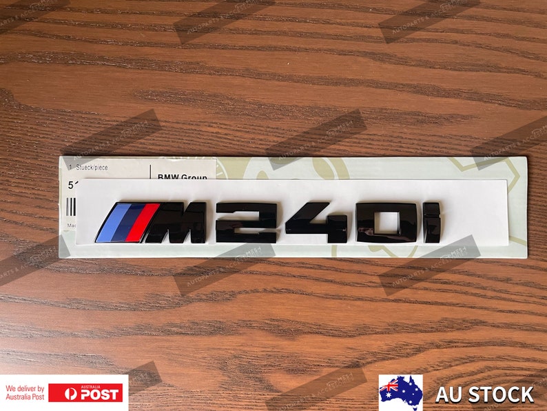 Gloss Black M240i Set M Fender Trunk Sticker Decal Badge Emblem for BMW ...