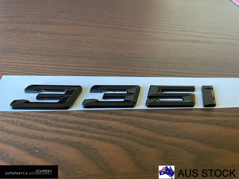 Gloss Black 335i Trunk Rear Sticker Badge Emblem for BMW E46 E90 E92 ...
