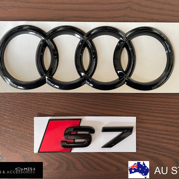 Audi Rs7 Black Emblem - Etsy