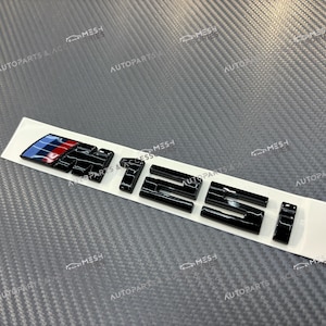 Gloss Black M125i Trunk Sticker Decal Badge Emblem for BMW 125i 1 ...