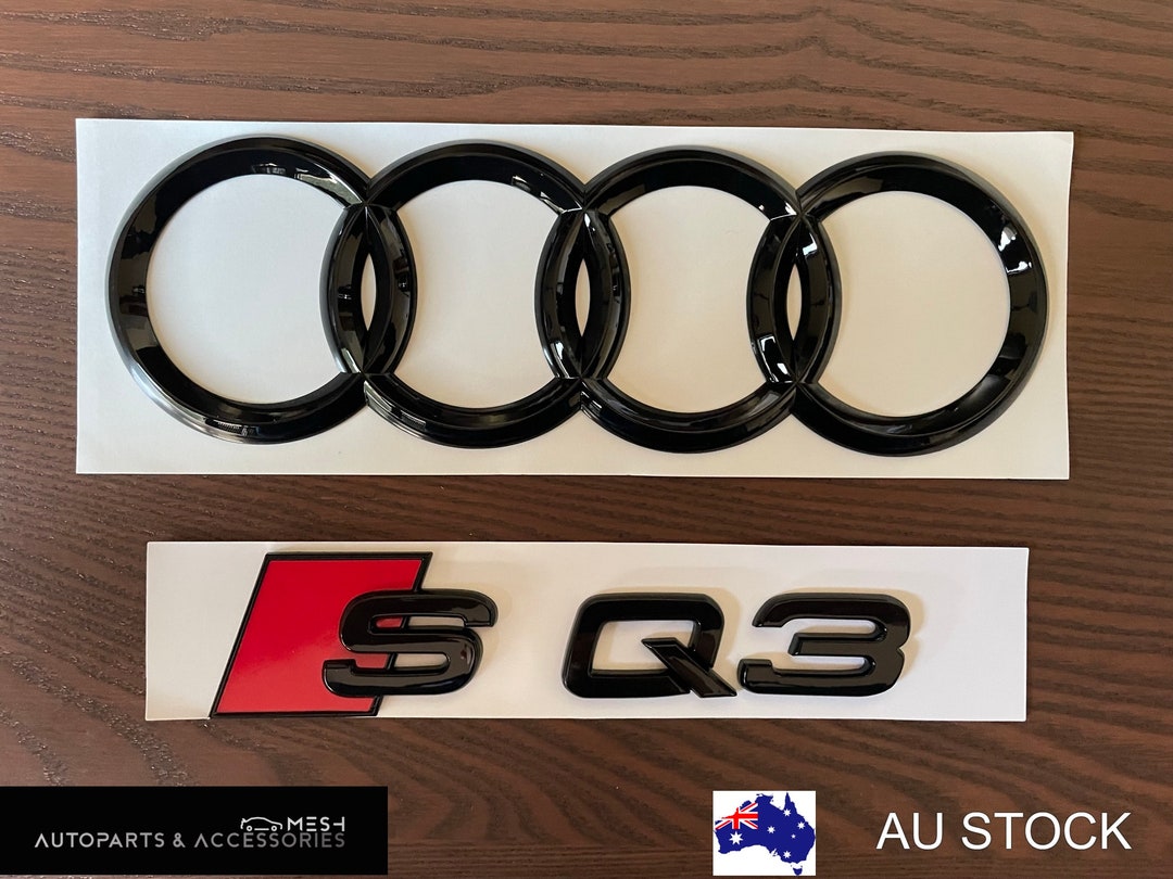 Gloss Black SQ3 Rear Set Boot Trunk Emblem Badge for Audi Q3 SQ3 RSQ3 ...