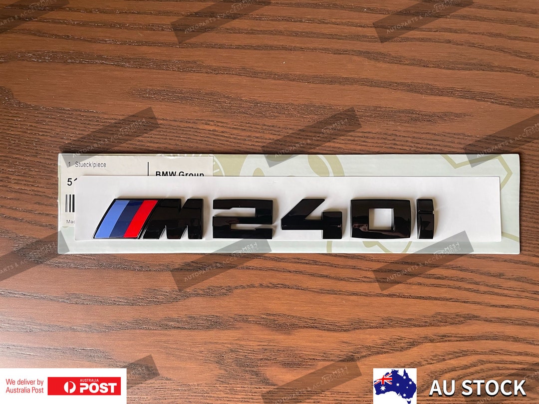 Gloss Black M240i Trunk Tailgate Sticker Decal Badge Emblem for BMW ...