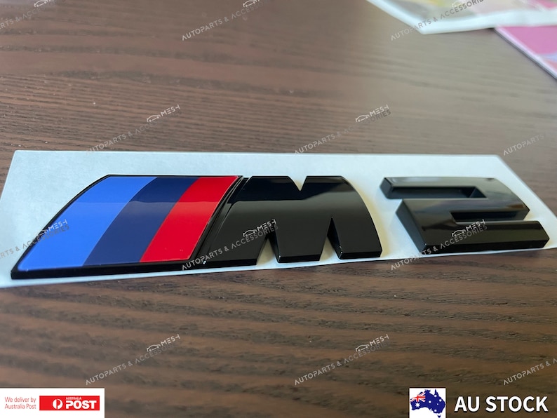 Gloss Black for BMW M2 Trunk Tailgate Sticker Decal Badge Emblem BMW M2 ...