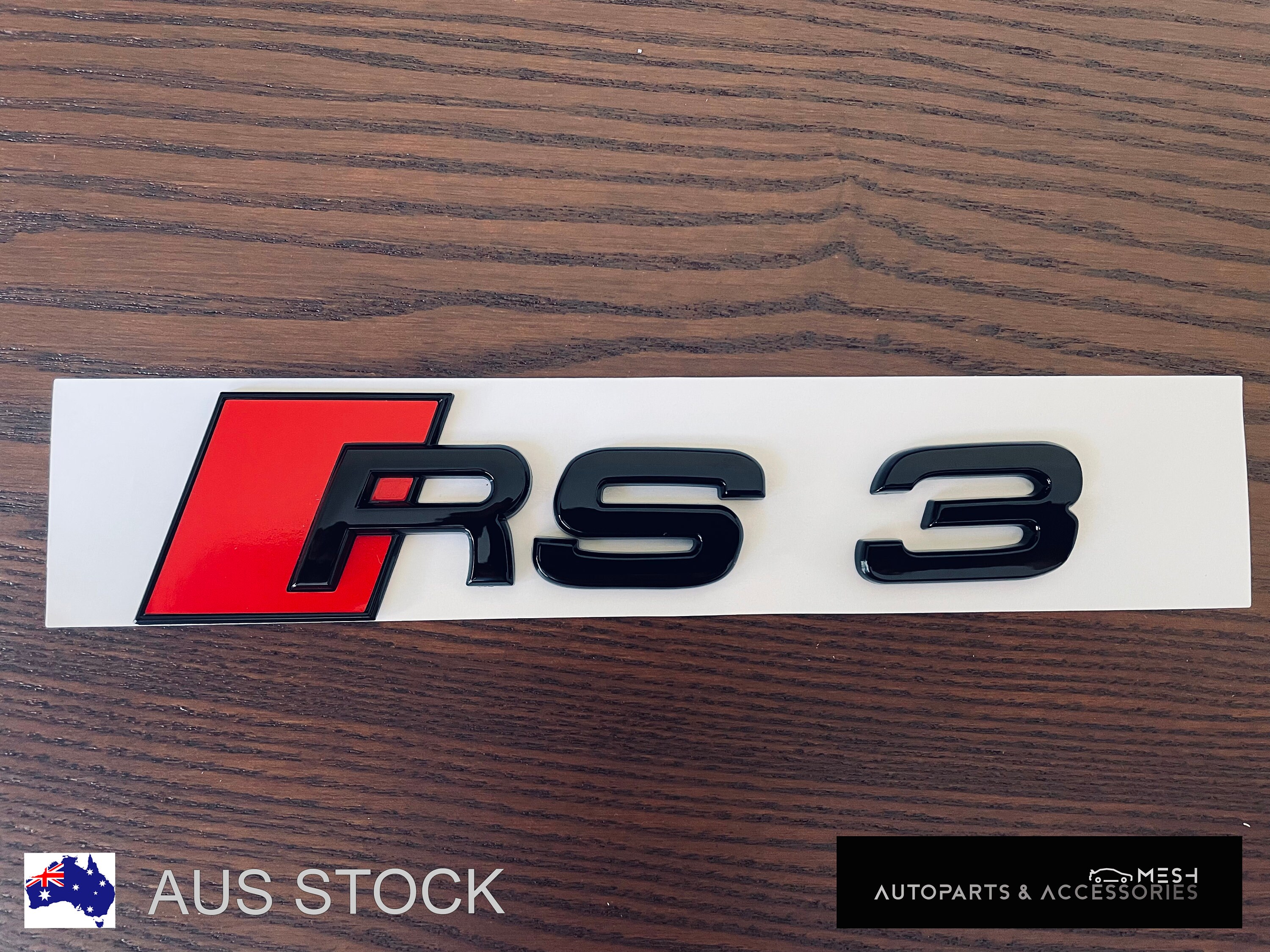 Audi RS3 Gloss Black Rear Boot Trunk Emblem Badge for Audi A3 - Etsy