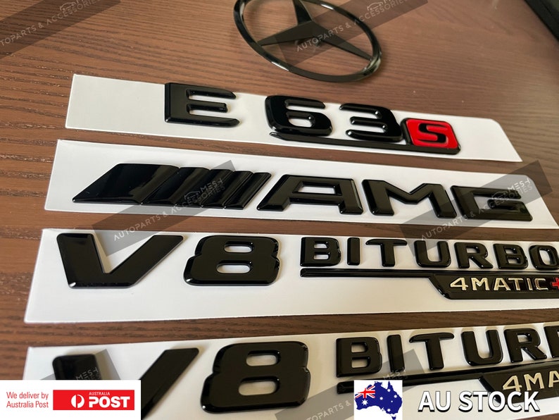 Gloss Black E63s AMG Trunk Tailgate Logo Decal Badge Emblem - Etsy
