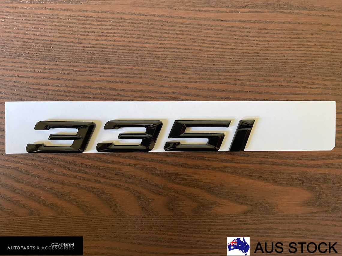 Gloss Black 335i Trunk Rear Sticker Badge Emblem for BMW E46 E90 E92 ...