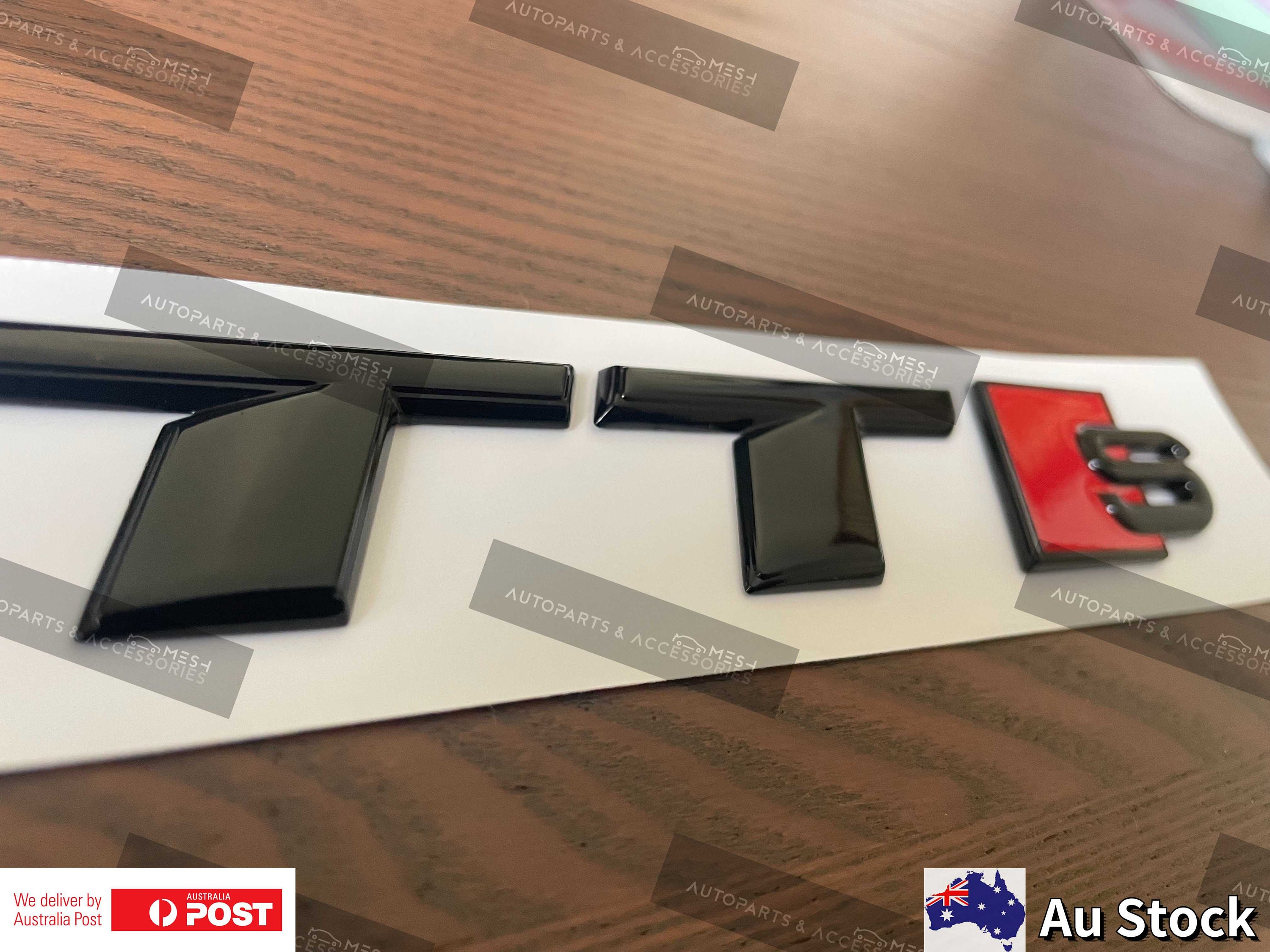 Gloss Black TTS Rear Boot Trunk Emblem Badge Sticker for Audi TTS RS - Etsy