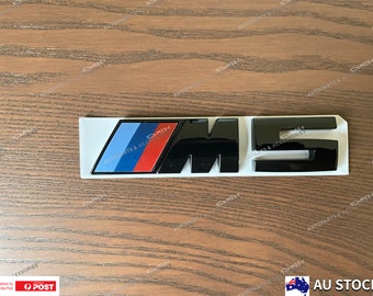 Gloss Black M5 Badges Package for BMW M5 Custom Giftrear Trunk Tailgate ...