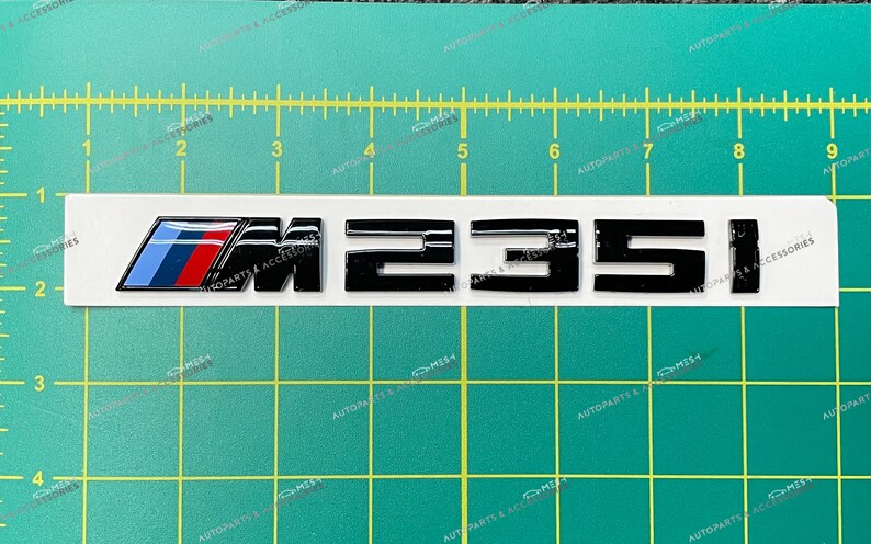 Gloss Black M235i Set M Fender Trunk Sticker Decal Badge Emblem for BMW ...