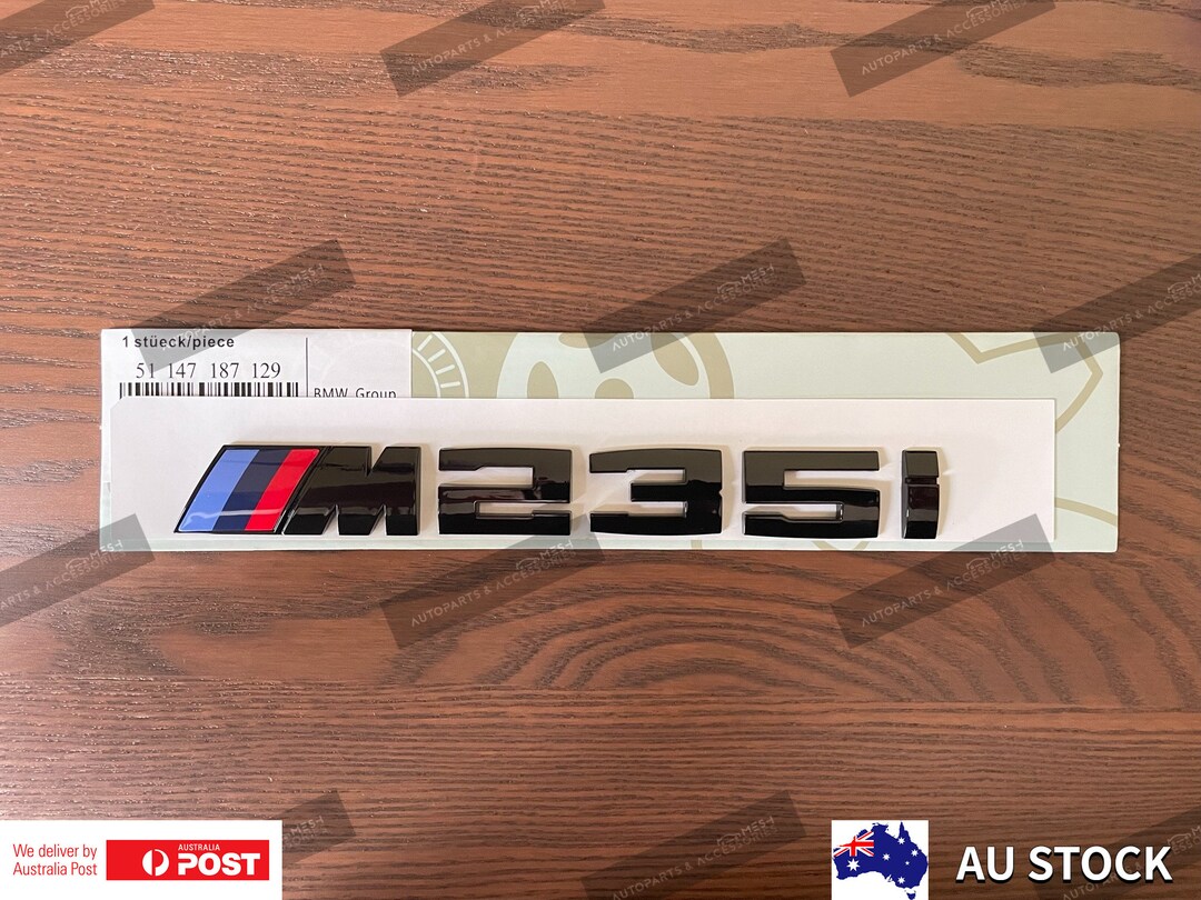 Gloss Black M235i Trunk Tailgate Sticker Decal Badge Emblem - Etsy