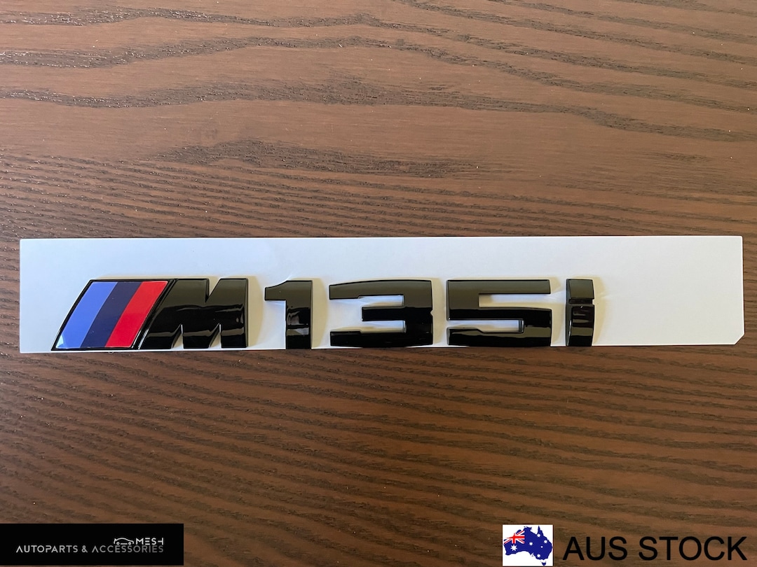 Gloss Black M135i Trunk Tailgate Sticker Decal Badge Emblem for BMW ...