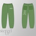Streetwear Tech Pack Sweatpants Mockup Vector Tech Pack Template ...