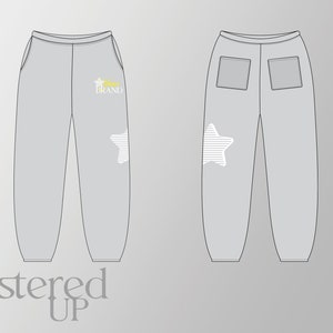 Streetwear Tech Pack Sweatpants Mockup Vector Tech Pack Template ...