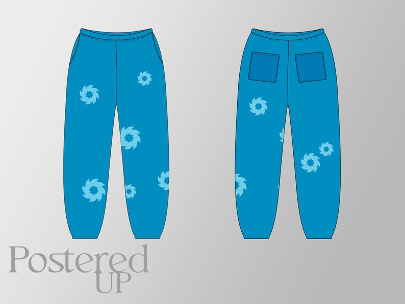 Streetwear Tech Pack Sweatpants Mockup Vector Tech Pack Template ...