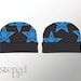 Beanie Vector Mockup Tech Pack Streetwear Adobe Illustrator Template ...