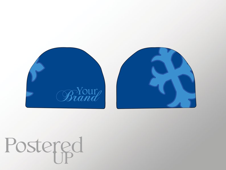 Beanie Vector Mockup Tech Pack Streetwear Adobe Illustrator Template ...