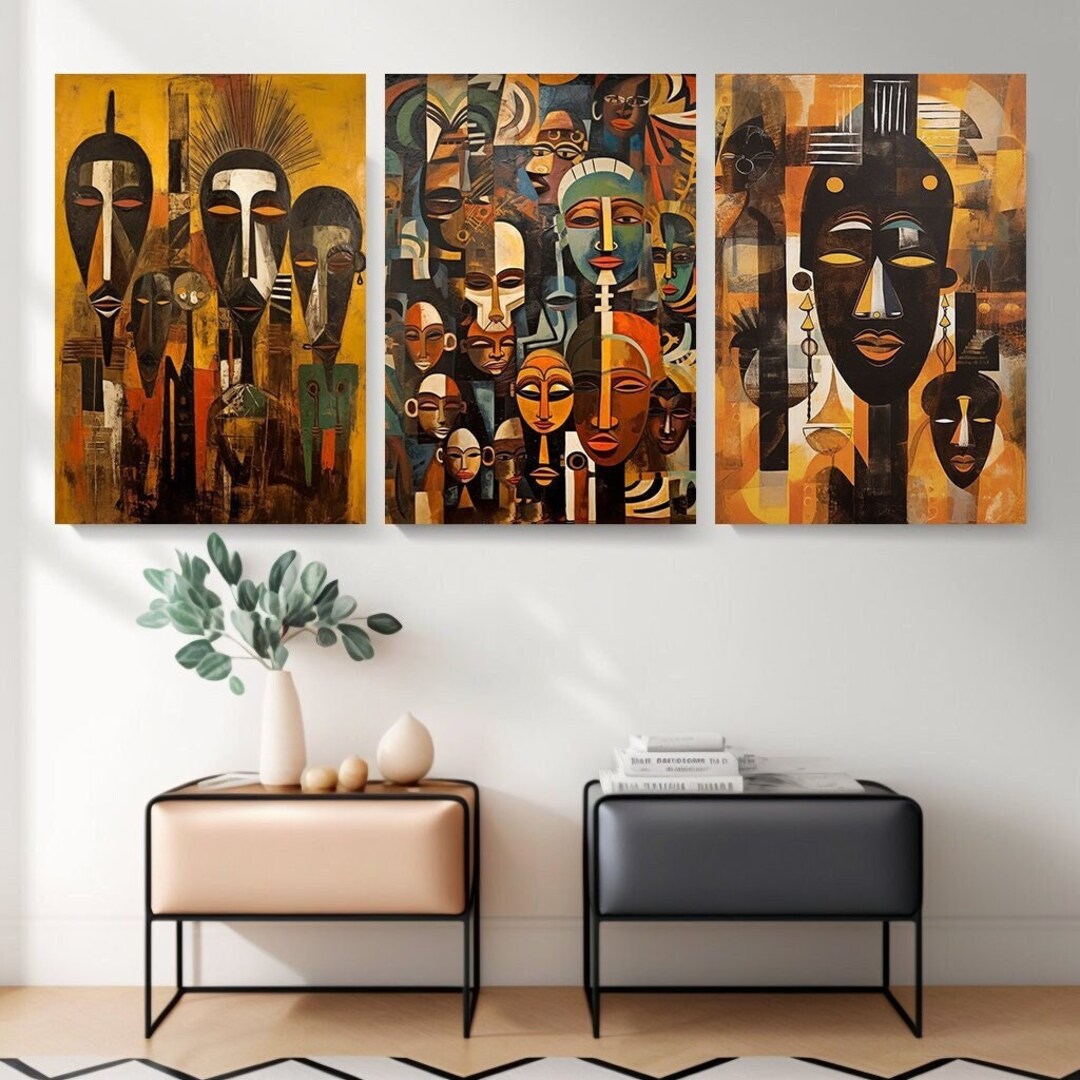 Abstract African Wall Art, Modern Expression of African Culture ...