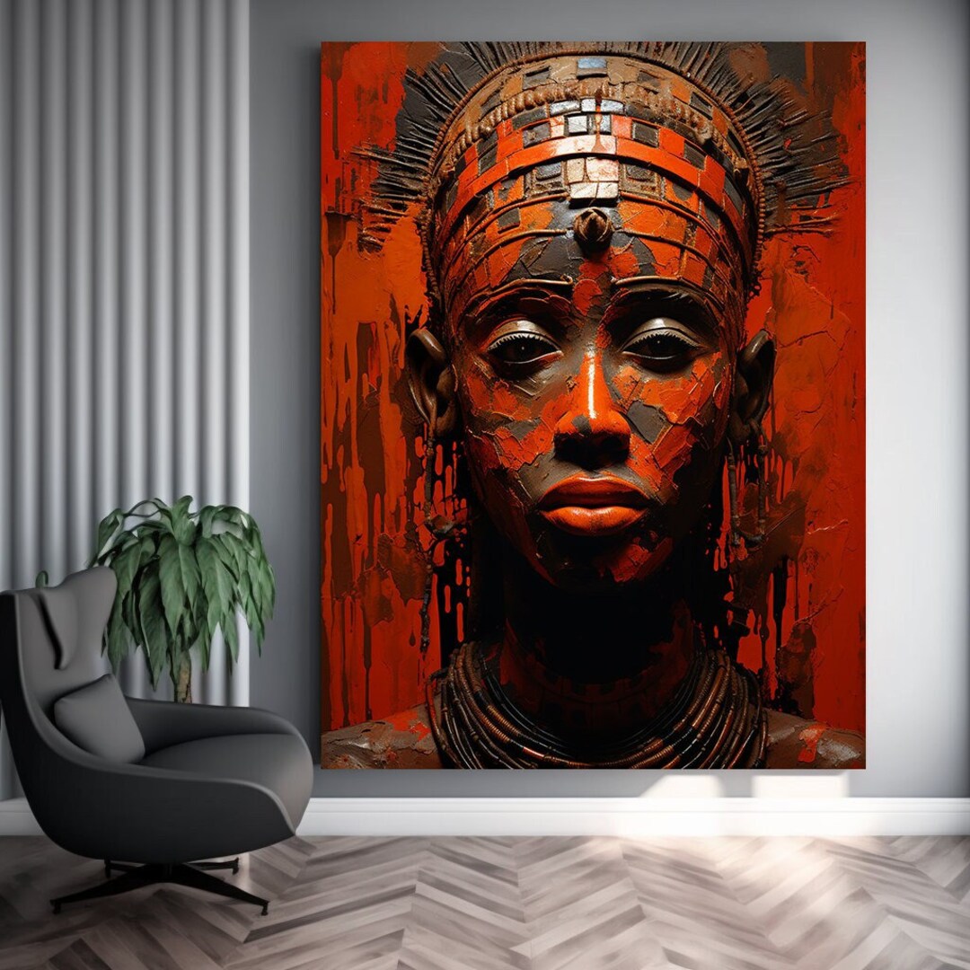 African Tribal Wall Art, Cultural Inspirational Wall Art, African ...