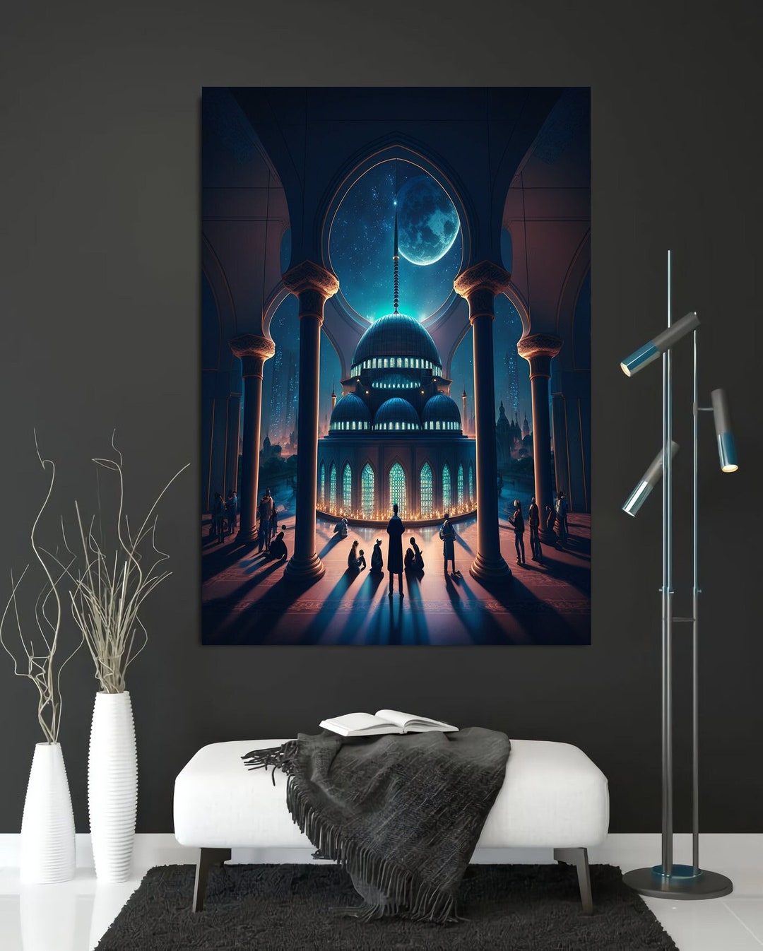 People Who Believe, Accent Masjid, Islamic Wall Decor, Muslim Canvas ...