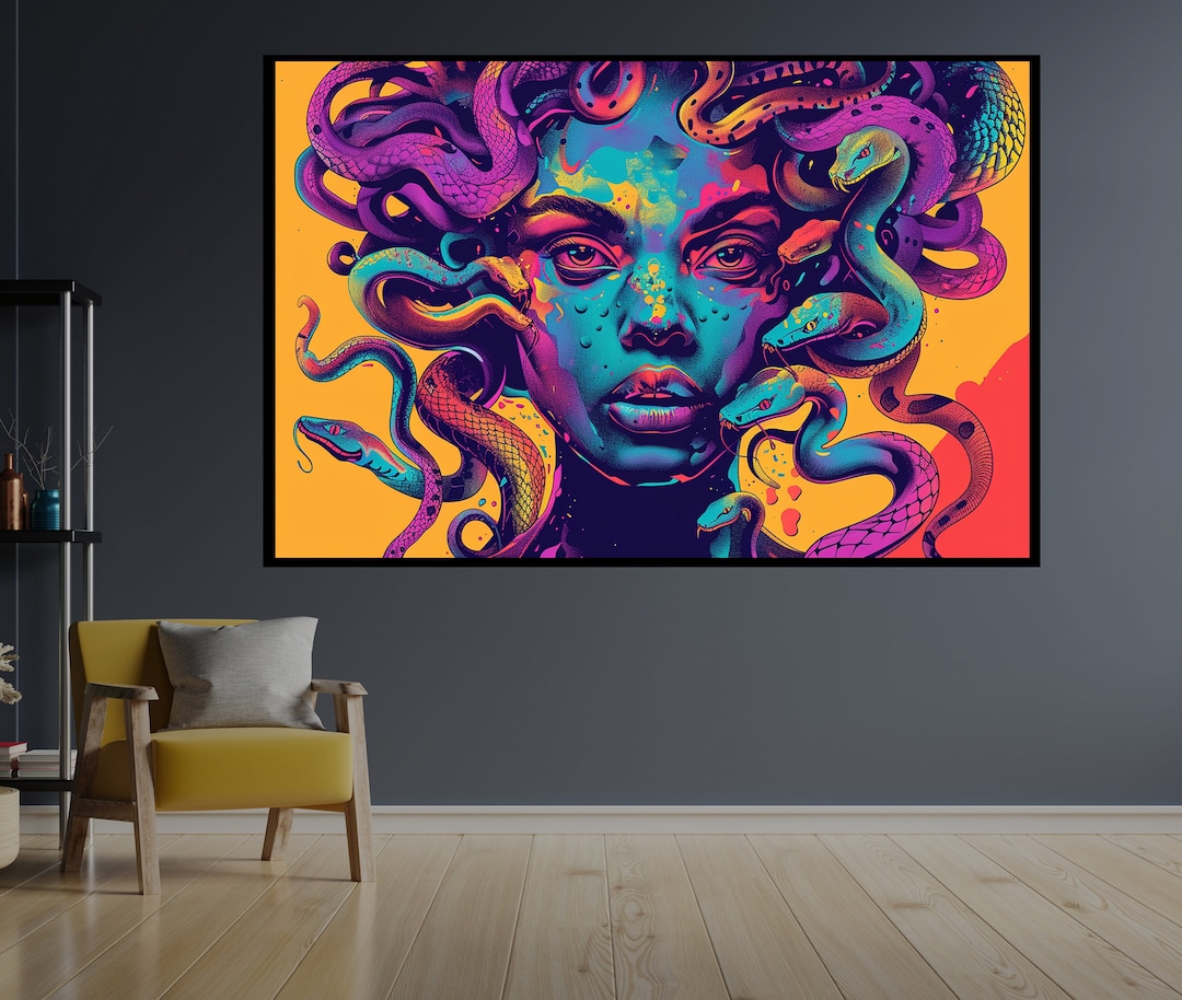 Medusa Portrait Medusa Statue Medusa Painting İnterior Design Greek ...